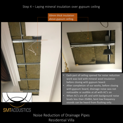 Soundproofing of Drainage Pipes in Residential Villa - SMT Acoustics